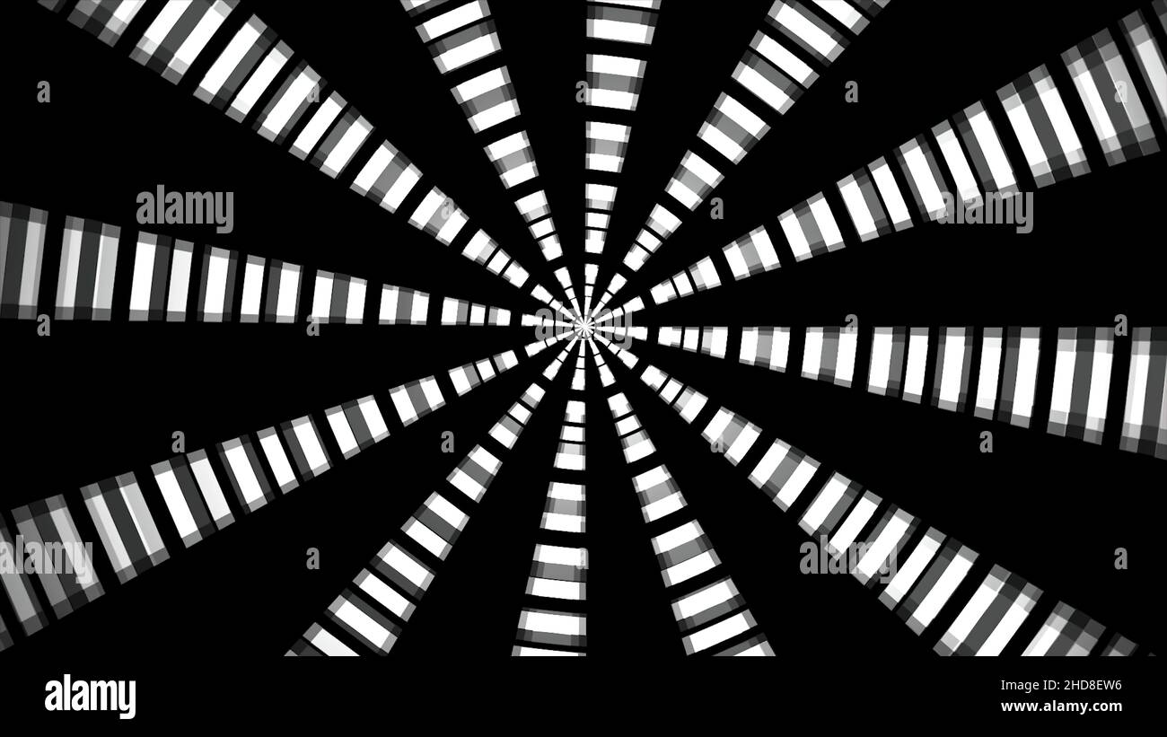 Background with concentric rings moving. Animation of radio wave, radar ...