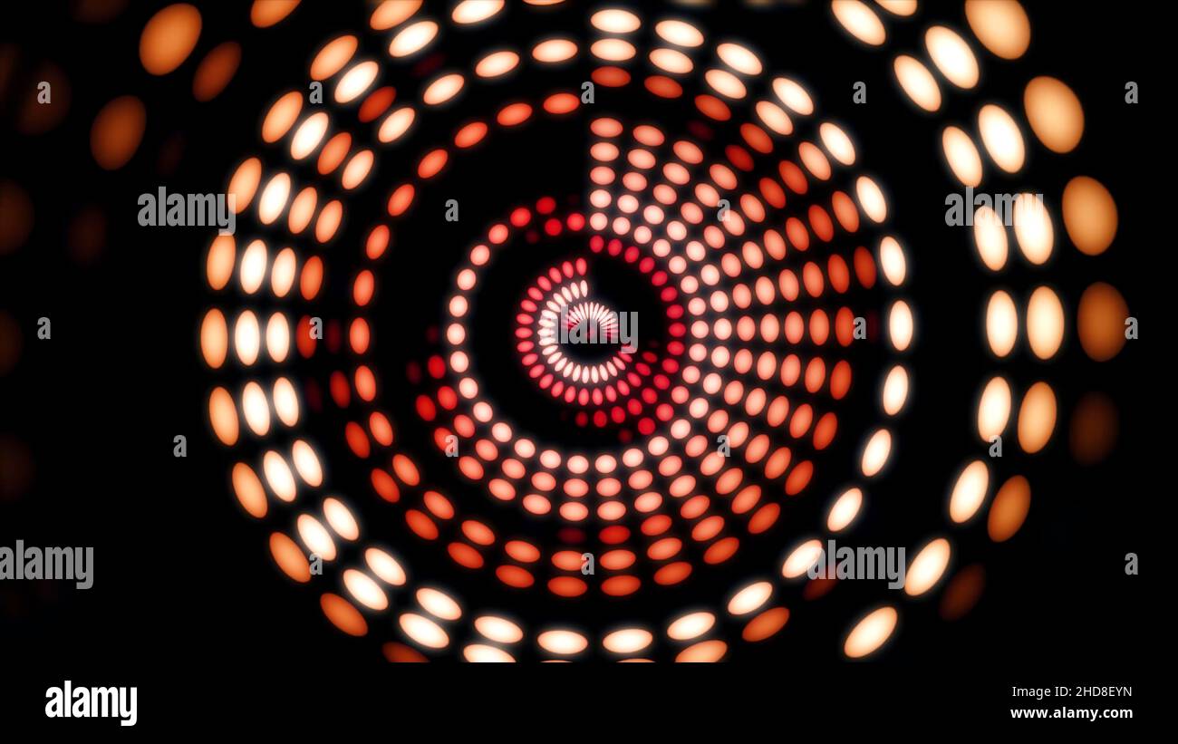 Colorful dance floor with several shining. Sound waves, Dance of lines ...