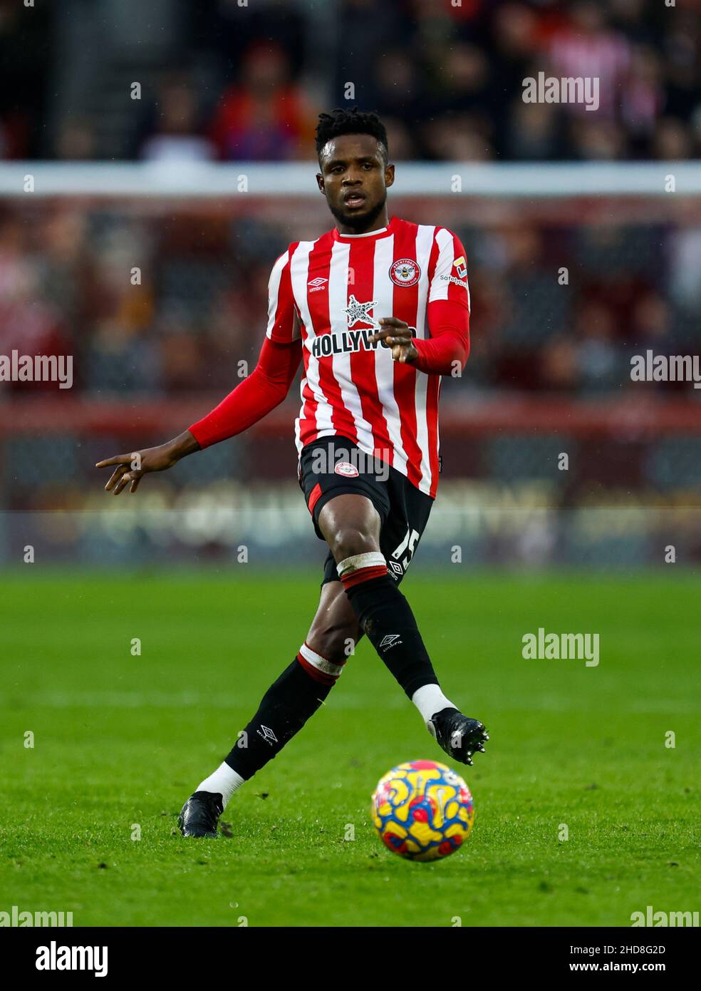 Brentford's Frank Onyeka in action during the Premier League match at ...