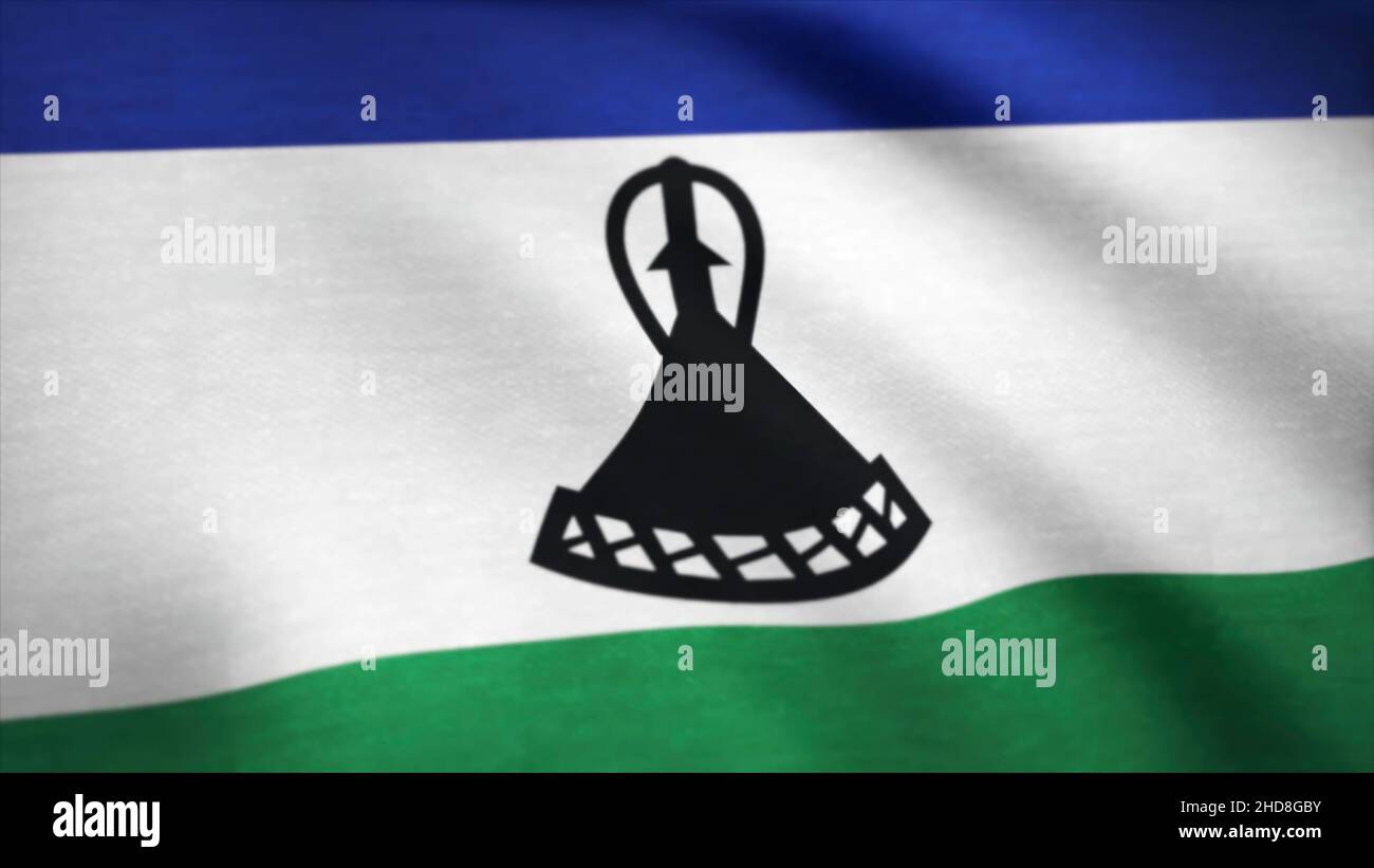 Seamless loop animation lesotho flag hi-res stock photography and ...