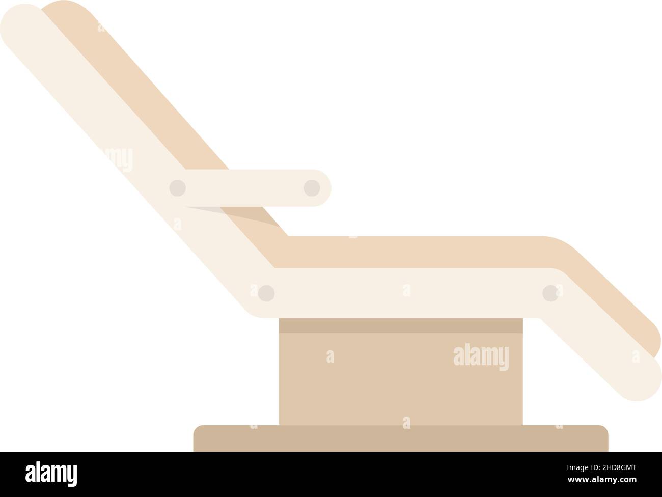 Hair removal spa chair icon. Flat illustration of hair removal spa ...