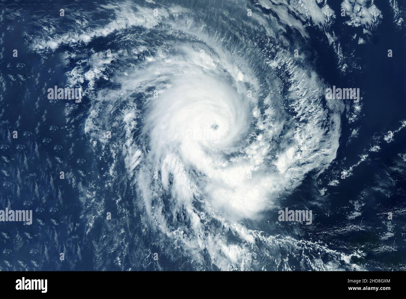 Hurricane, tornado from space. Elements of this image furnished by NASA ...