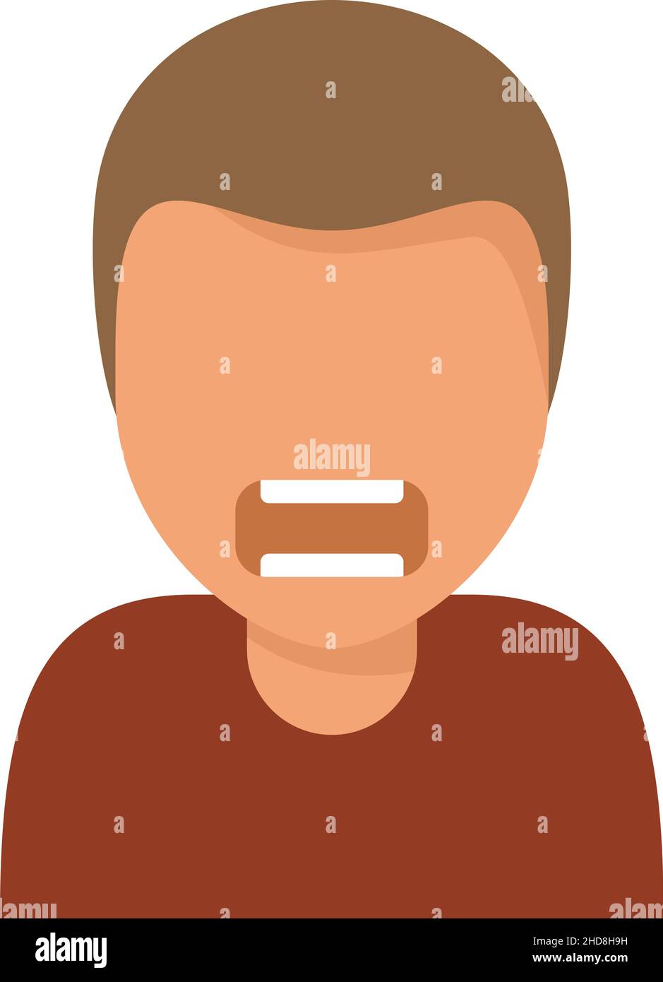 Angry man icon. Flat illustration of Angry man vector icon isolated on ... Angry man icon. Flat illustration of Angry man vector icon isolated on ...
