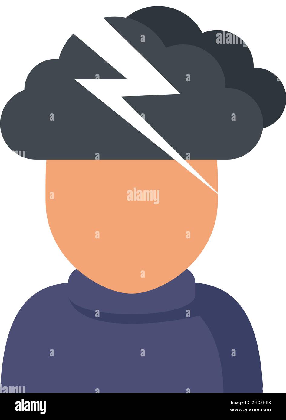 Rage man icon. Flat illustration of Rage man vector icon isolated on ...