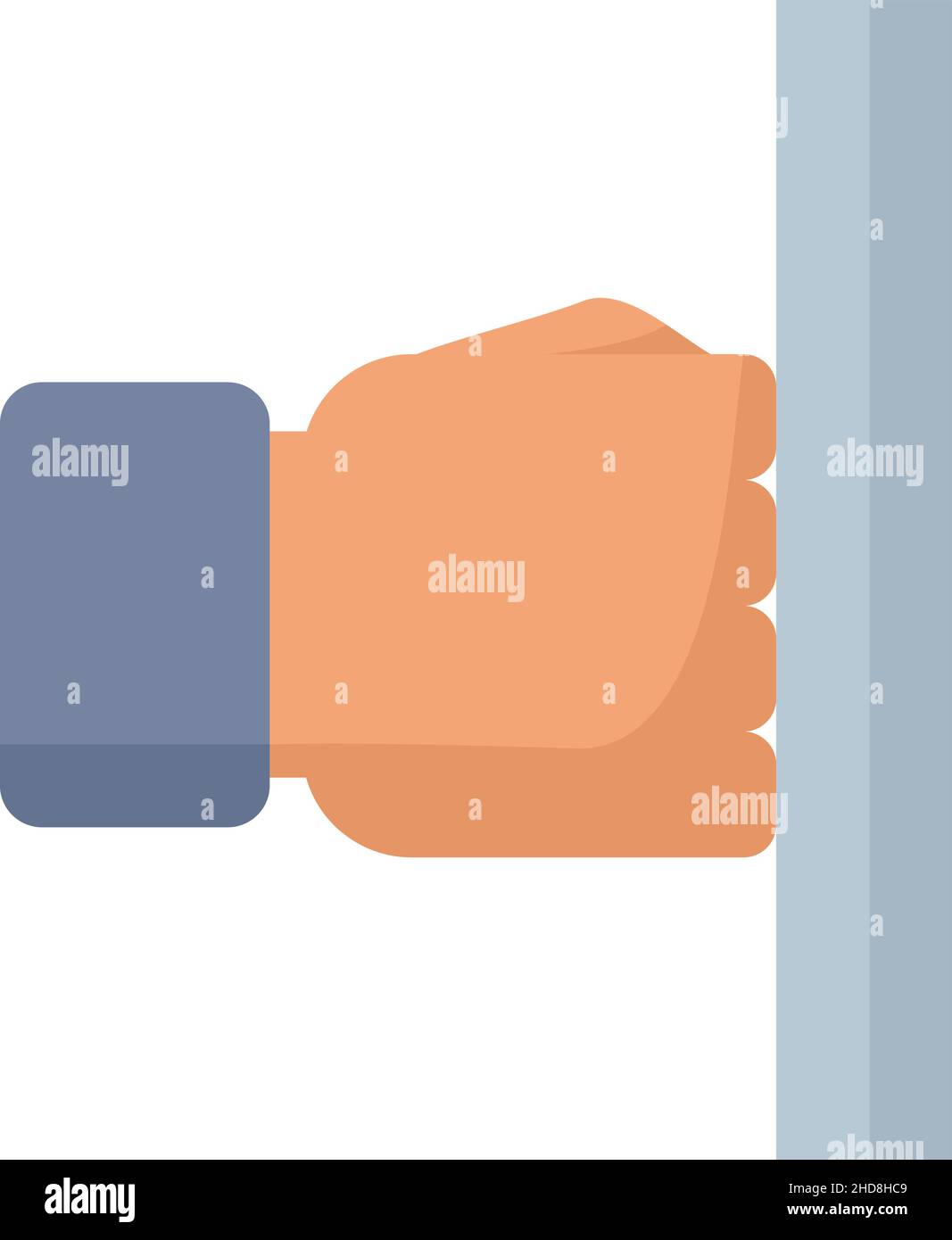 Fist wall icon. Flat illustration of Fist wall vector icon isolated on ...