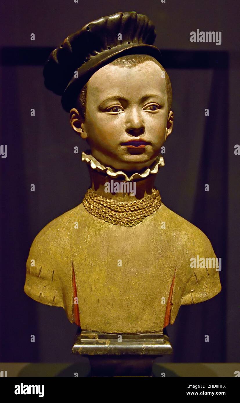 Bust of a French prince, possibly Henry III of France by Germain Pilon ...