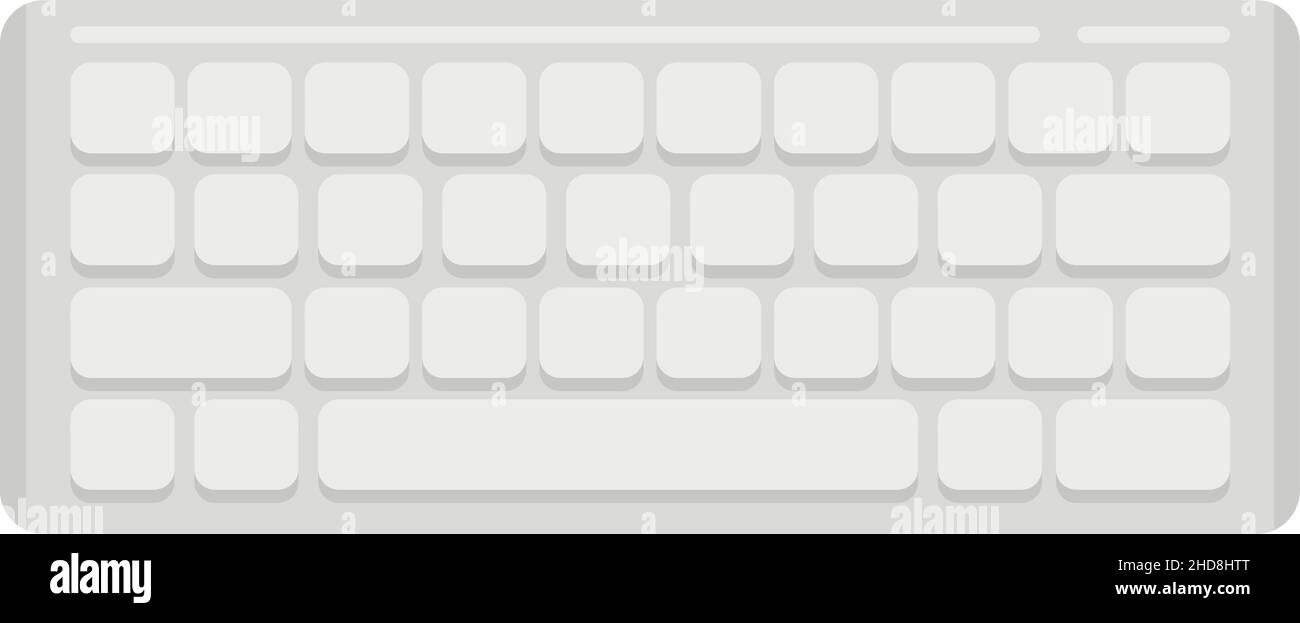 Equipment keyboard icon. Flat illustration of equipment keyboard vector ...