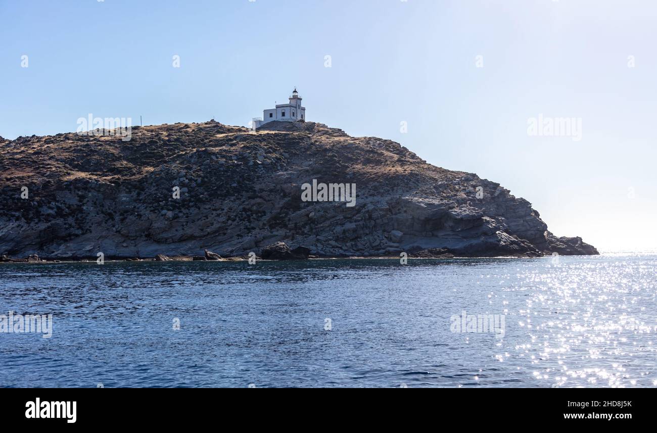 Lighthouse of paros island hi-res stock photography and images - Alamy