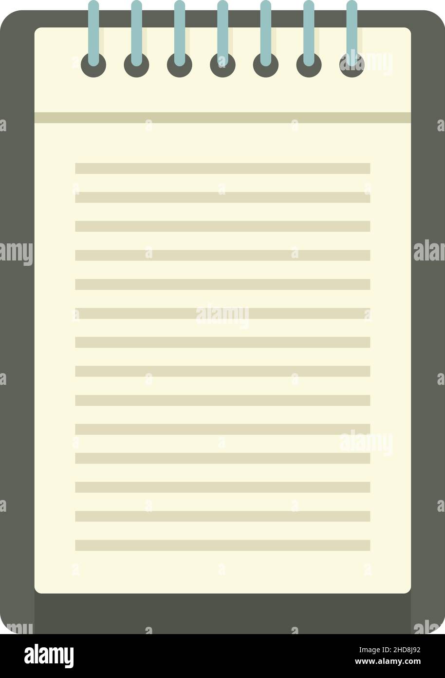 Office manager notepad icon. Flat illustration of office manager ...