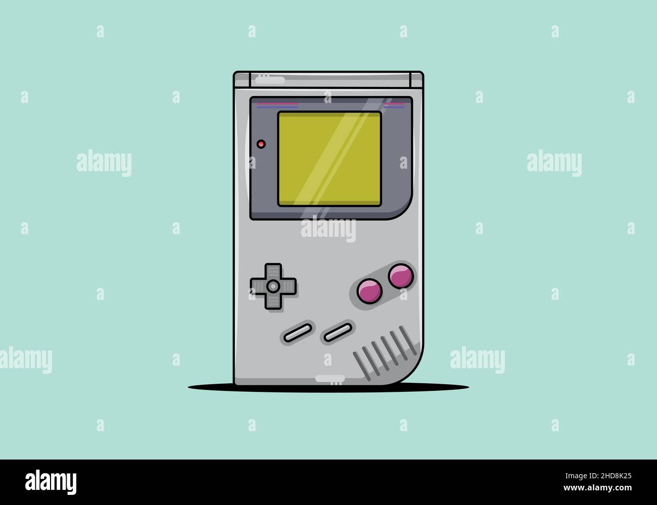 Grey color of Game console design Stock Vector Image & Art - Alamy