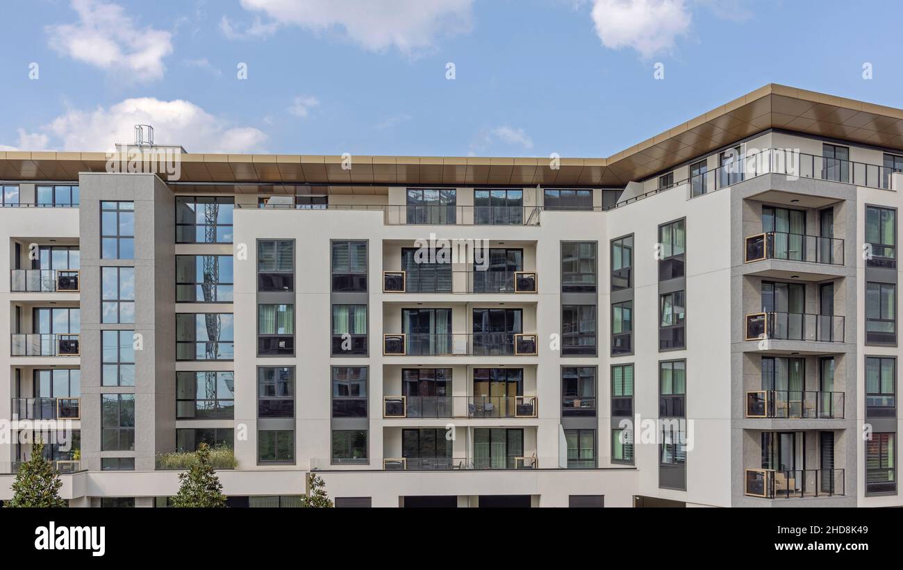 New Apartments Condo Building Residential Block in City Stock Photo - Alamy