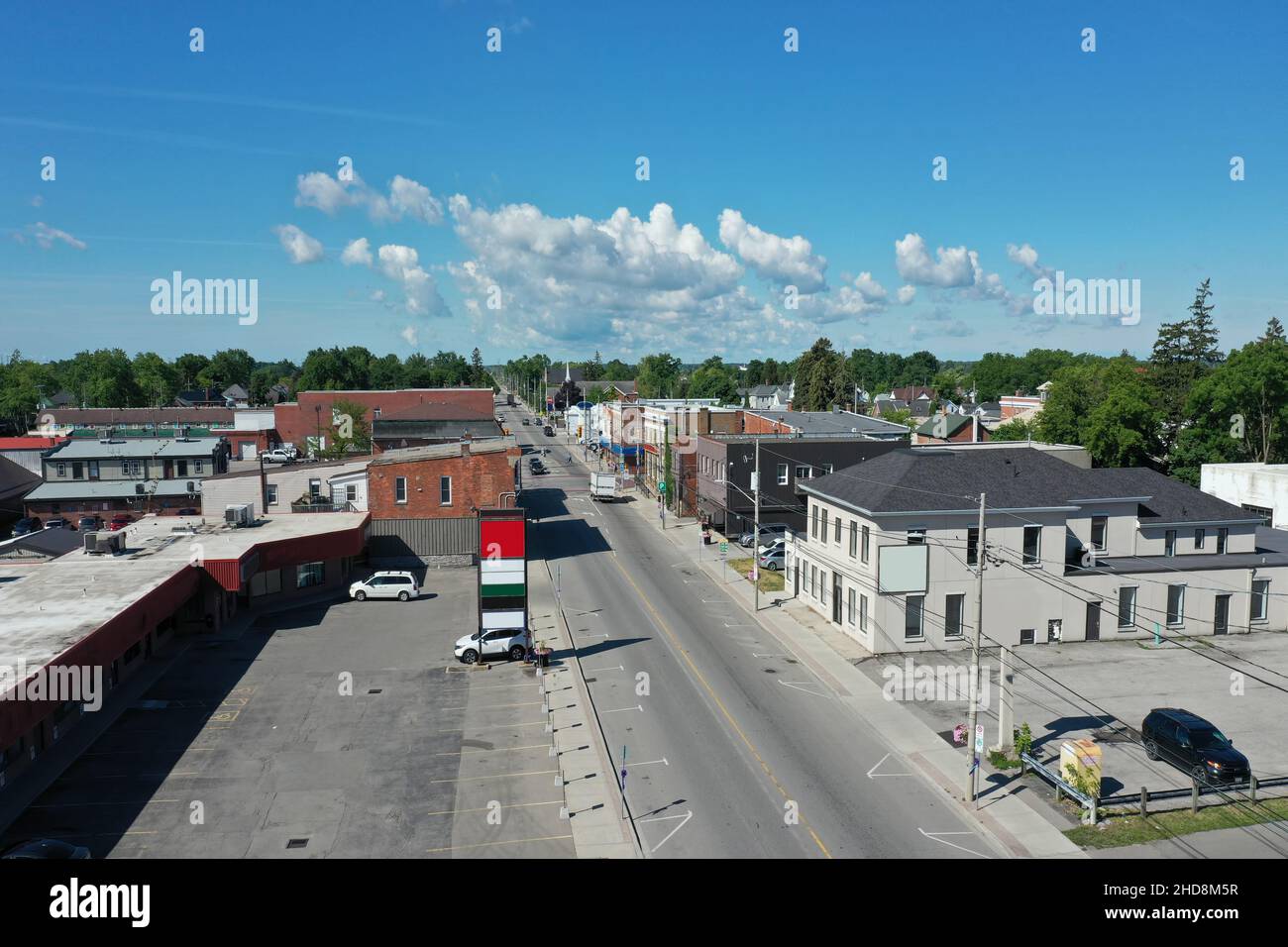 An aerial of the town of Hagersville, Ontario, Canada Stock Photo - Alamy