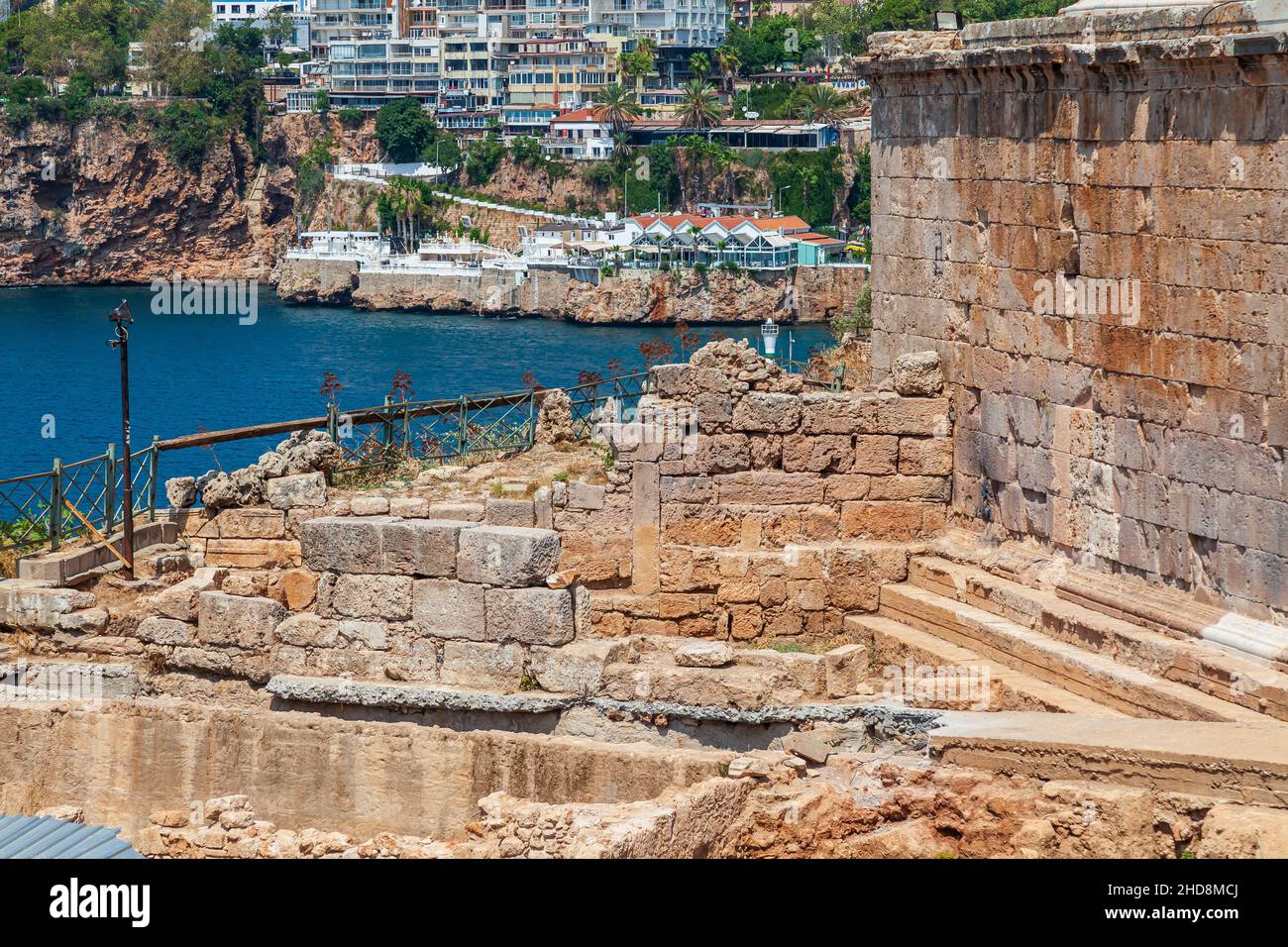 Ruins of an ancient building in Turkey, Ancient stones of the excavated ...