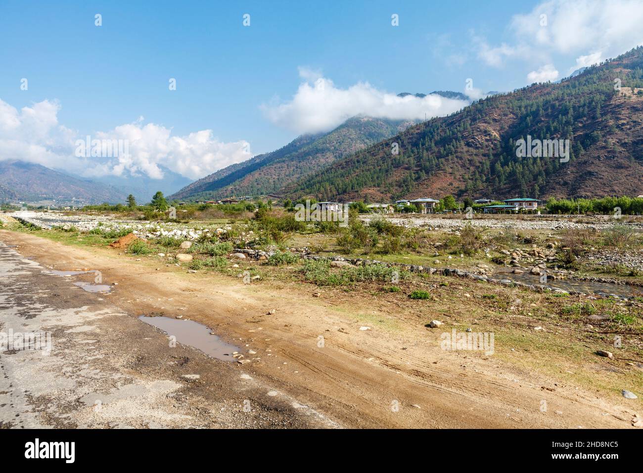 Paro Valley in Paro, Western Bhutan, Asia Stock Photo - Alamy