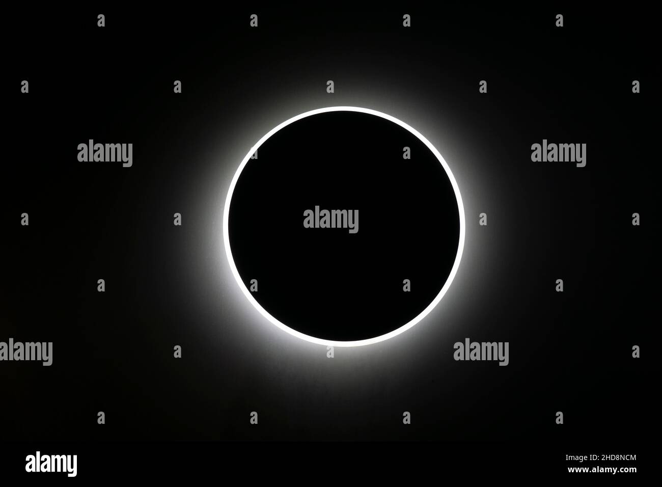 Round lamp covered in the darkness making impression of total eclipse ...