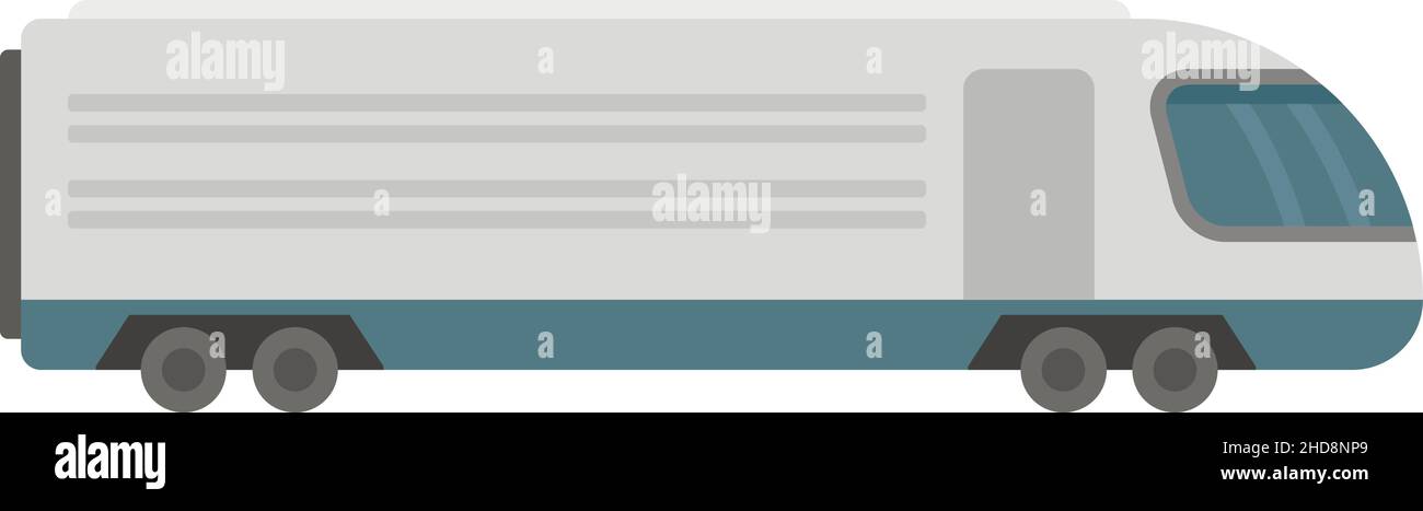 Modern electric train icon. Flat illustration of Modern electric train ...