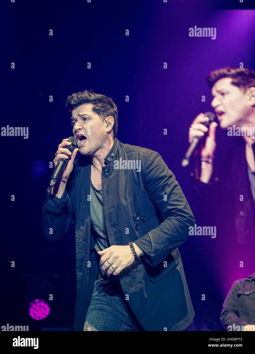 The Script live on stage Stock Photo - Alamy