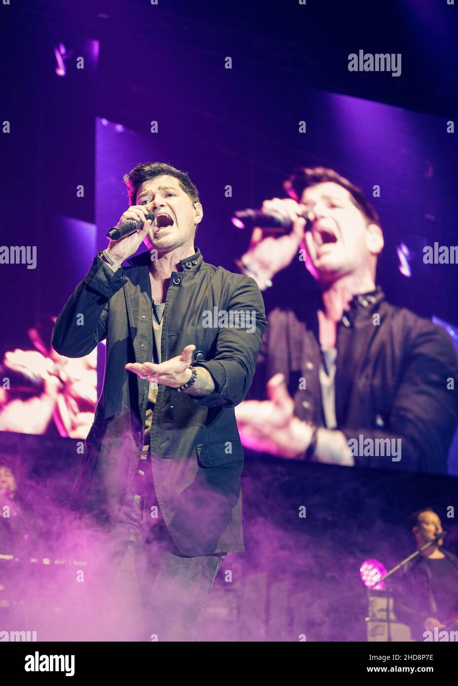 The Script live on stage Stock Photo - Alamy