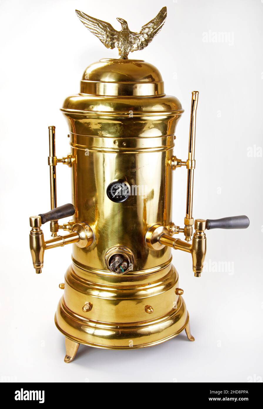 OLD ELECTRIC COFFEE MAKER IN BRONZE Stock Photo - Alamy