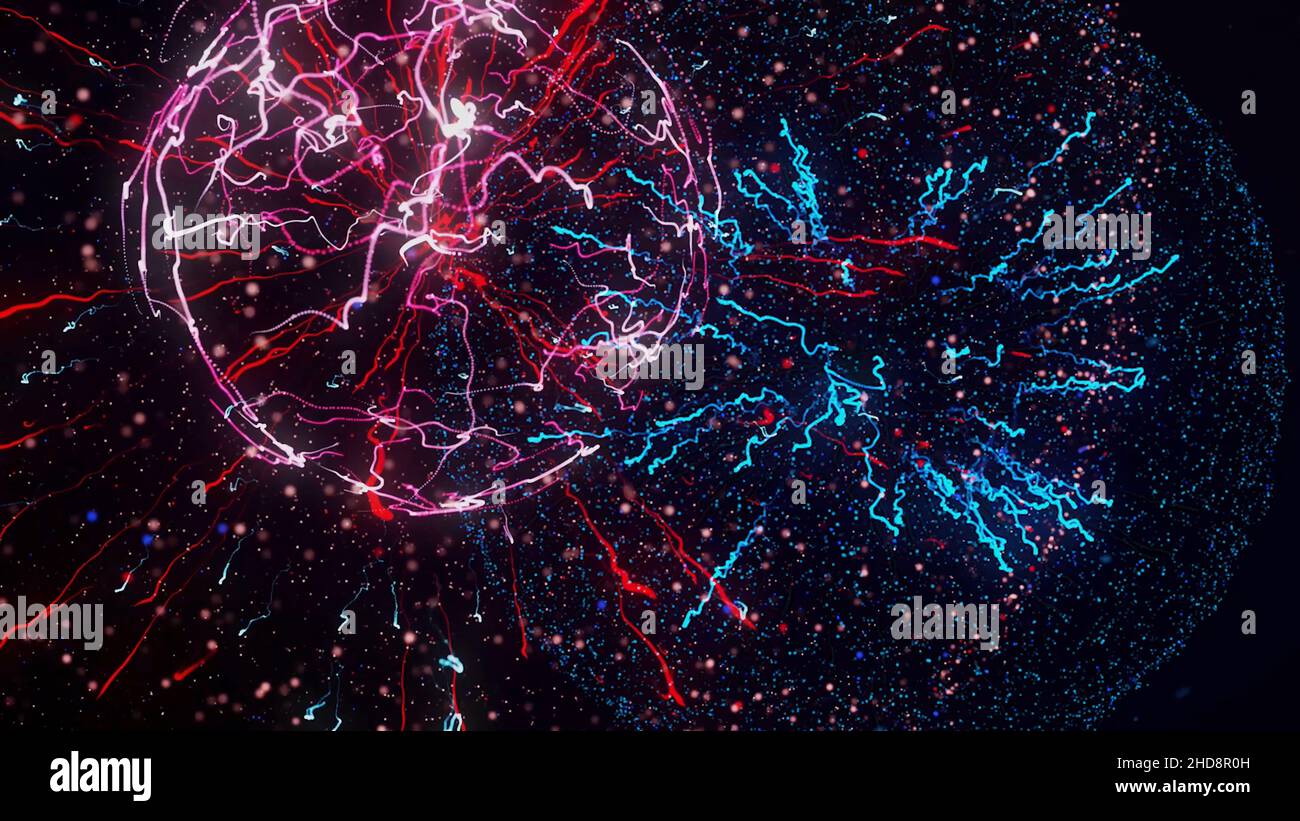 The magical energy of the galaxy, science fiction abstraction ...