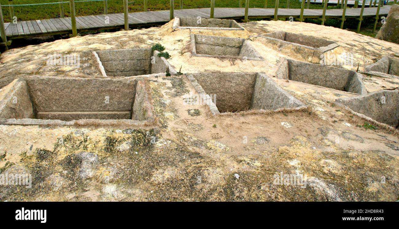 Ancient roman industry tanks in Angeiras, Portugal Stock Photo - Alamy