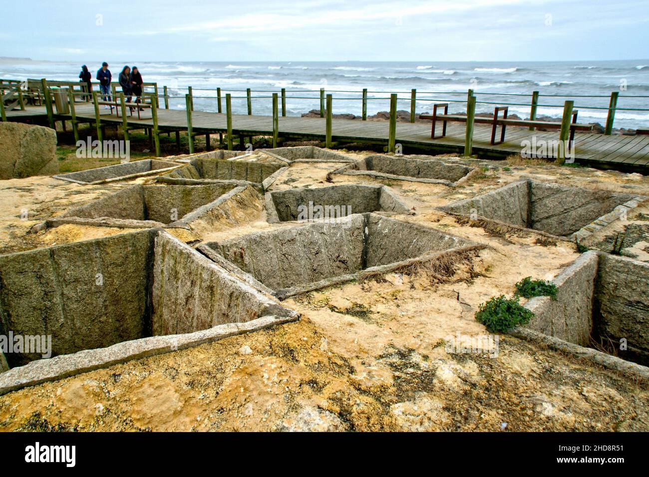 Ancient roman industry tanks in Angeiras, Portugal Stock Photo - Alamy