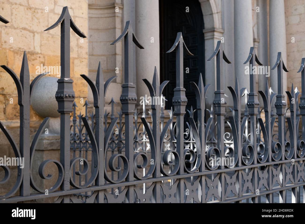 Decorative gratings in metal forging Stock Photo - Alamy