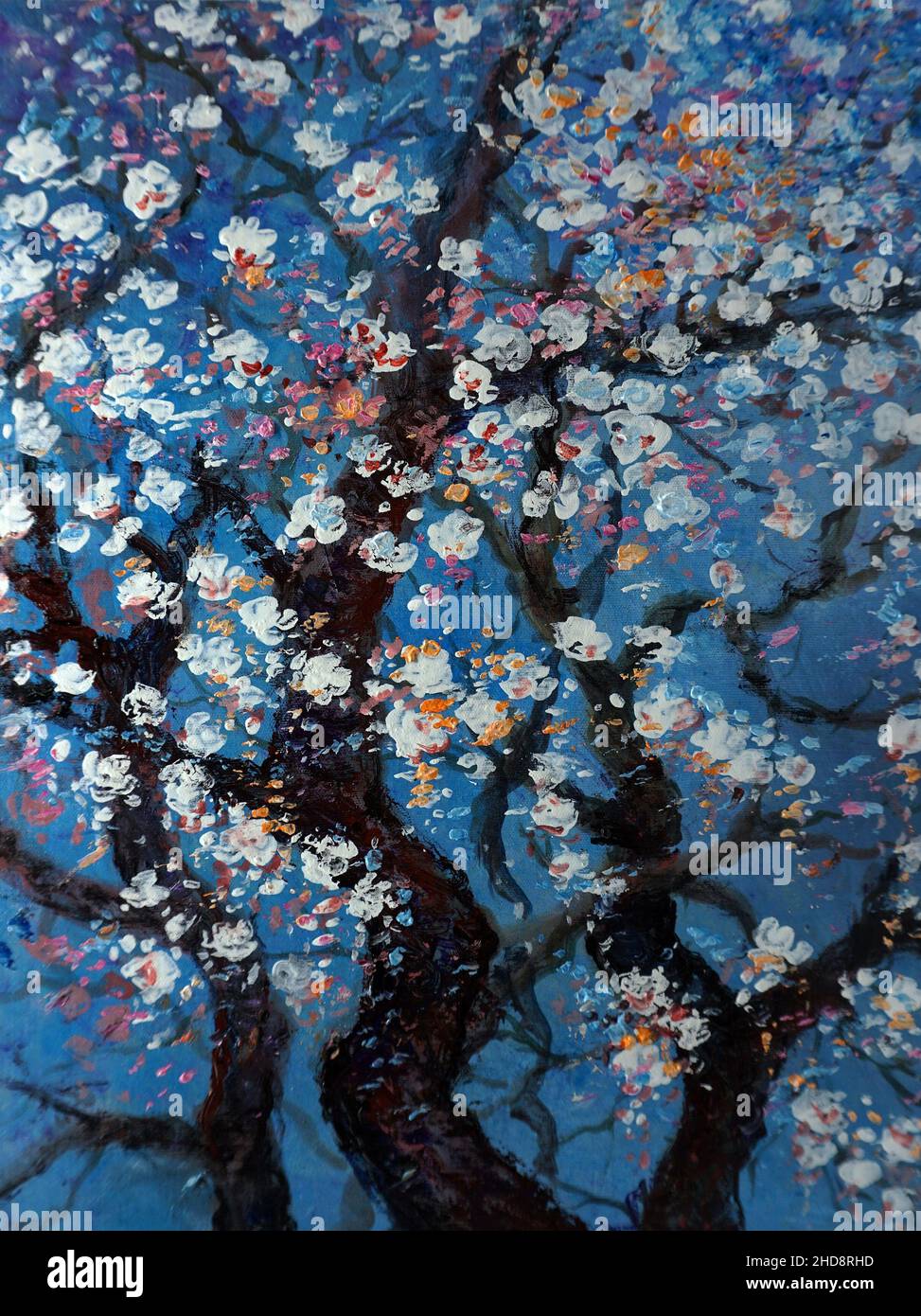 Cherry Blossom Oil Painting