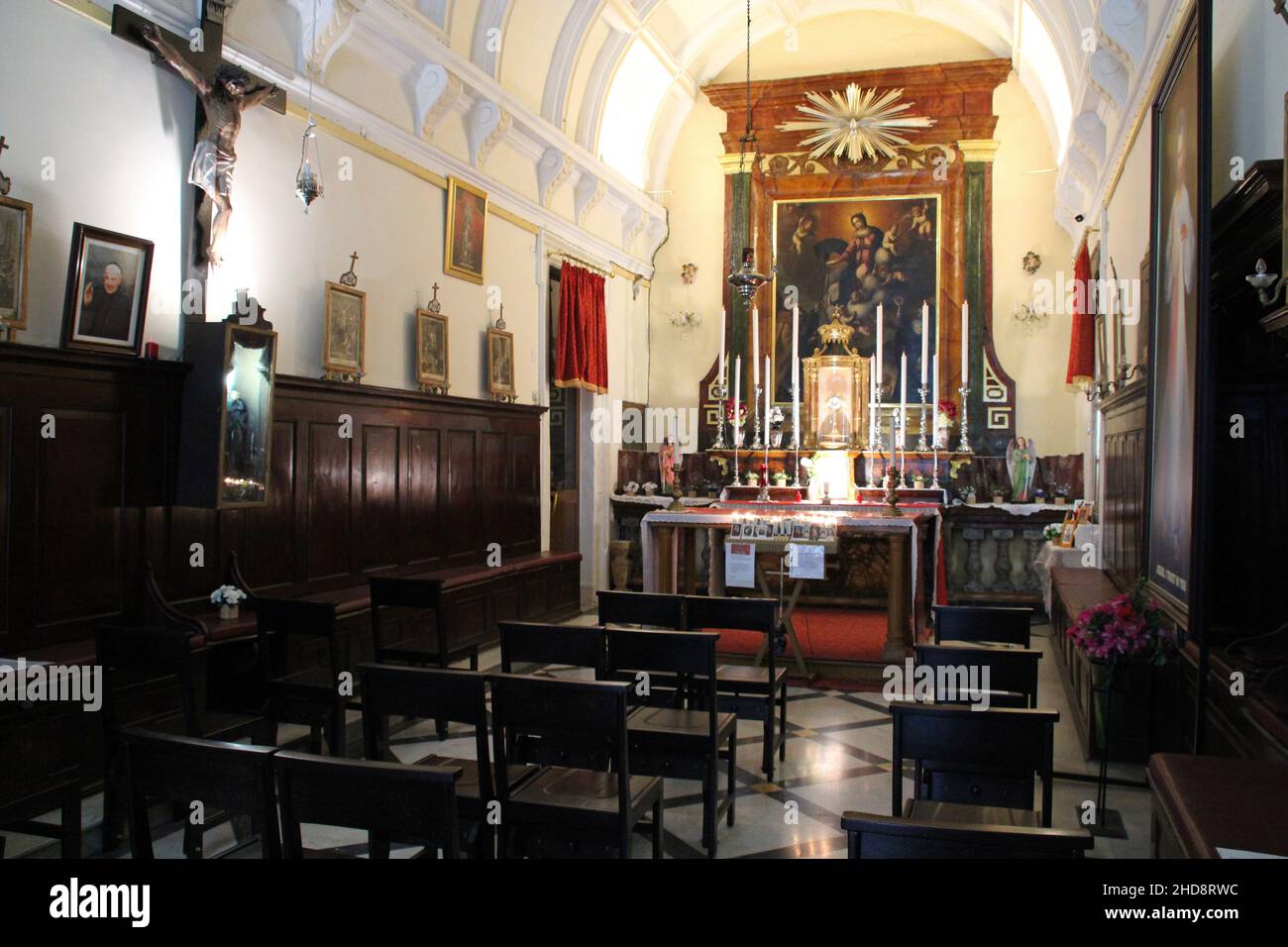 baroque chapel (adoration) in valletta in malta Stock Photo - Alamy