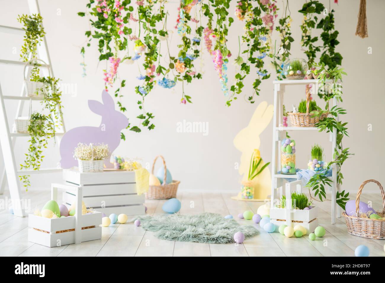 Backdrop for photo studio with easter design for kids and family photo ...