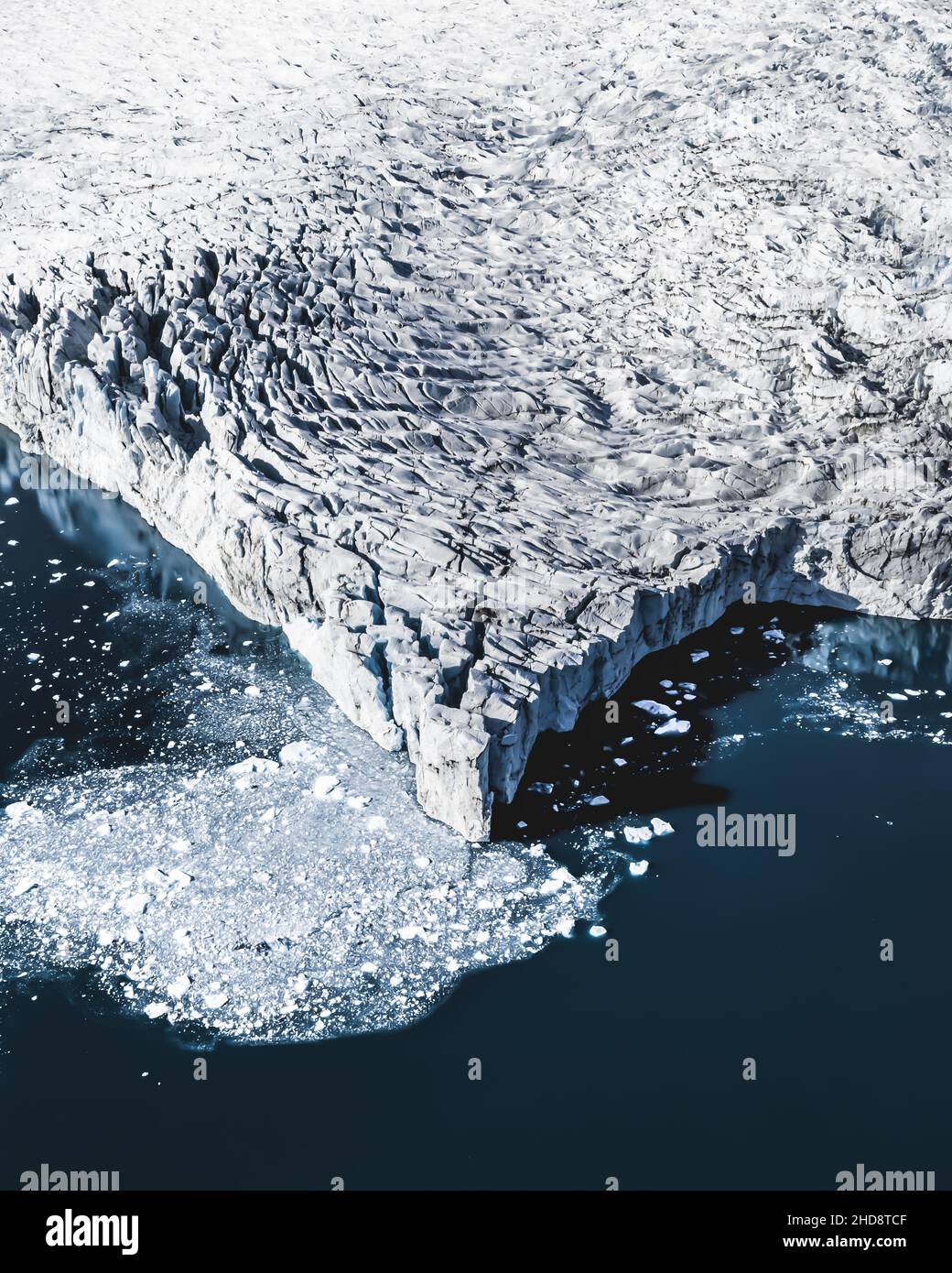 Aerial view of an iceberg on an ocean Stock Photo - Alamy