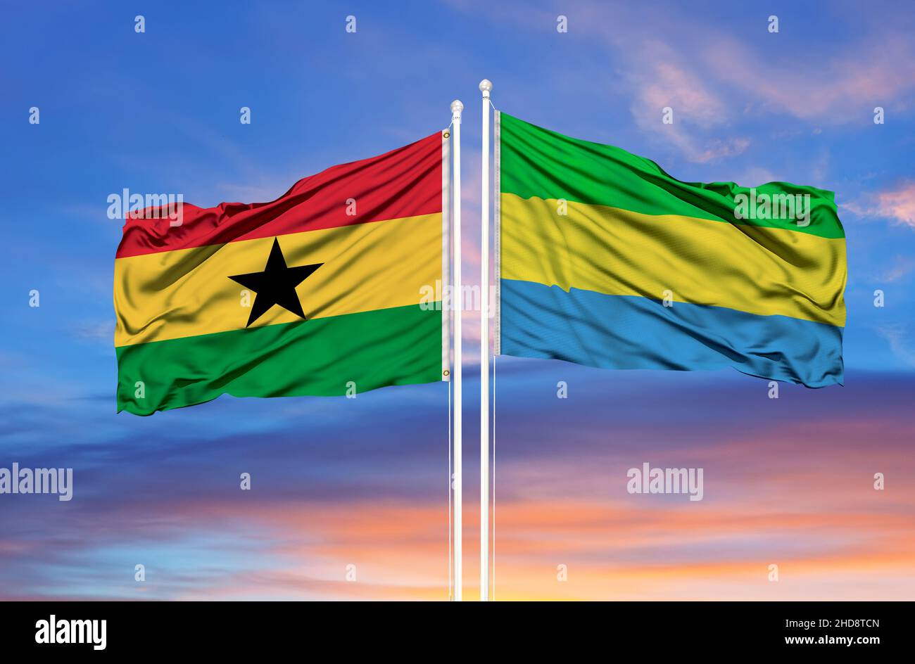National flags of ghana hi-res stock photography and images - Alamy