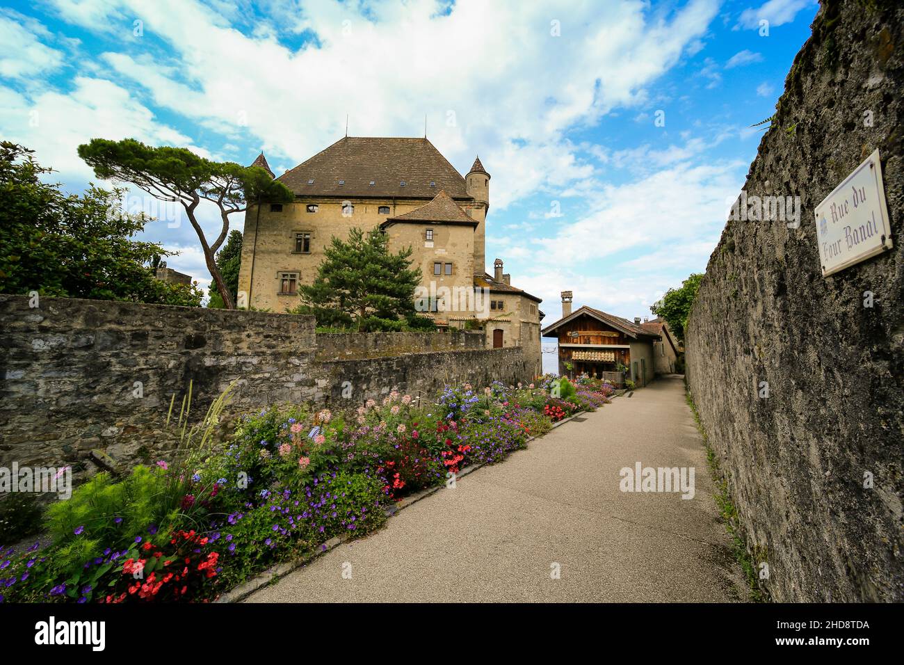 Yvoire - Medieval village on the banks of Lake Geneva, Lac Leman, in ...