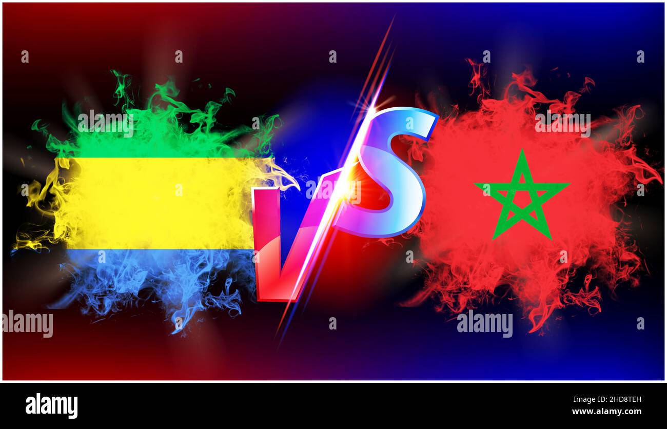 Morocco gabon flag hi-res stock photography and images - Alamy