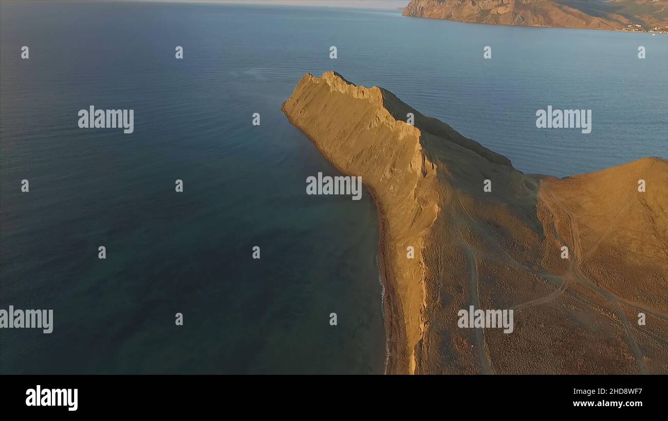 Aerial view of beautiful seascape in Malaysia. Aerial view on rocky or ...