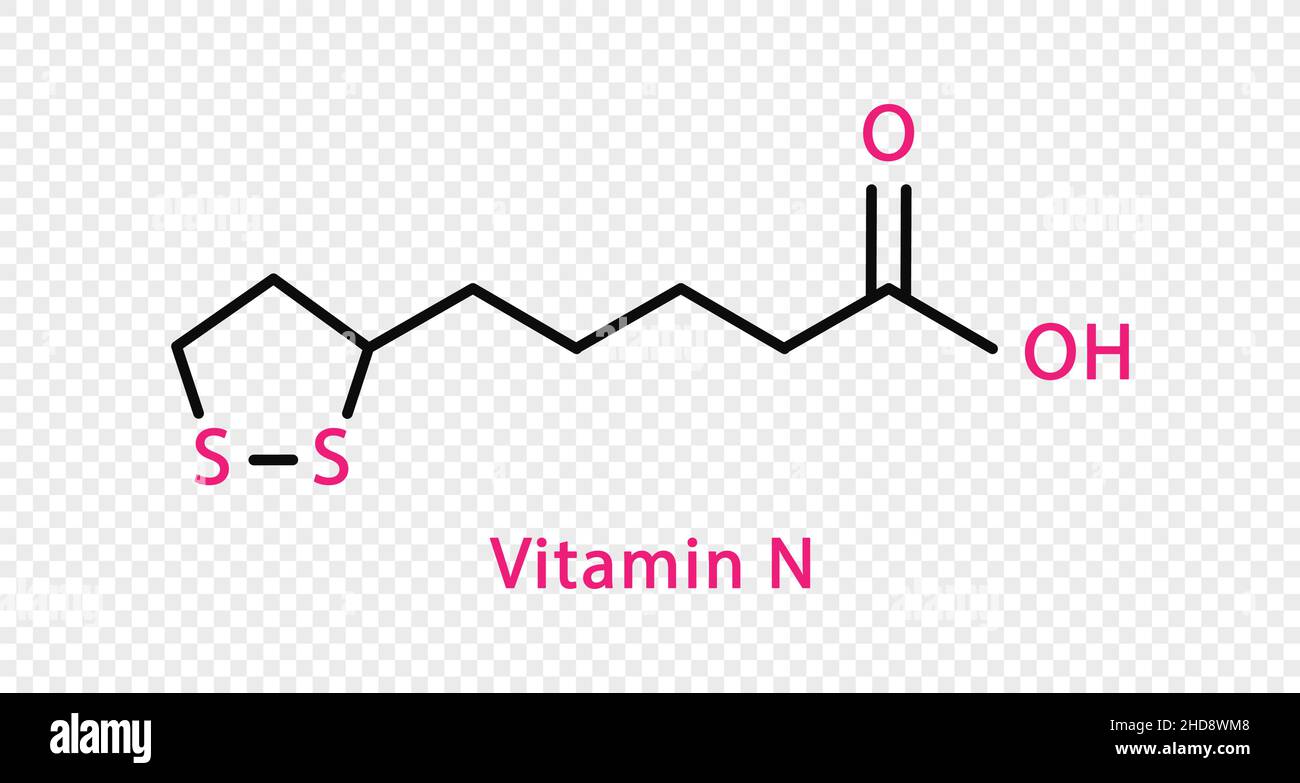 Vitamin N chemical formula. Vitamin N structural chemical formula ...