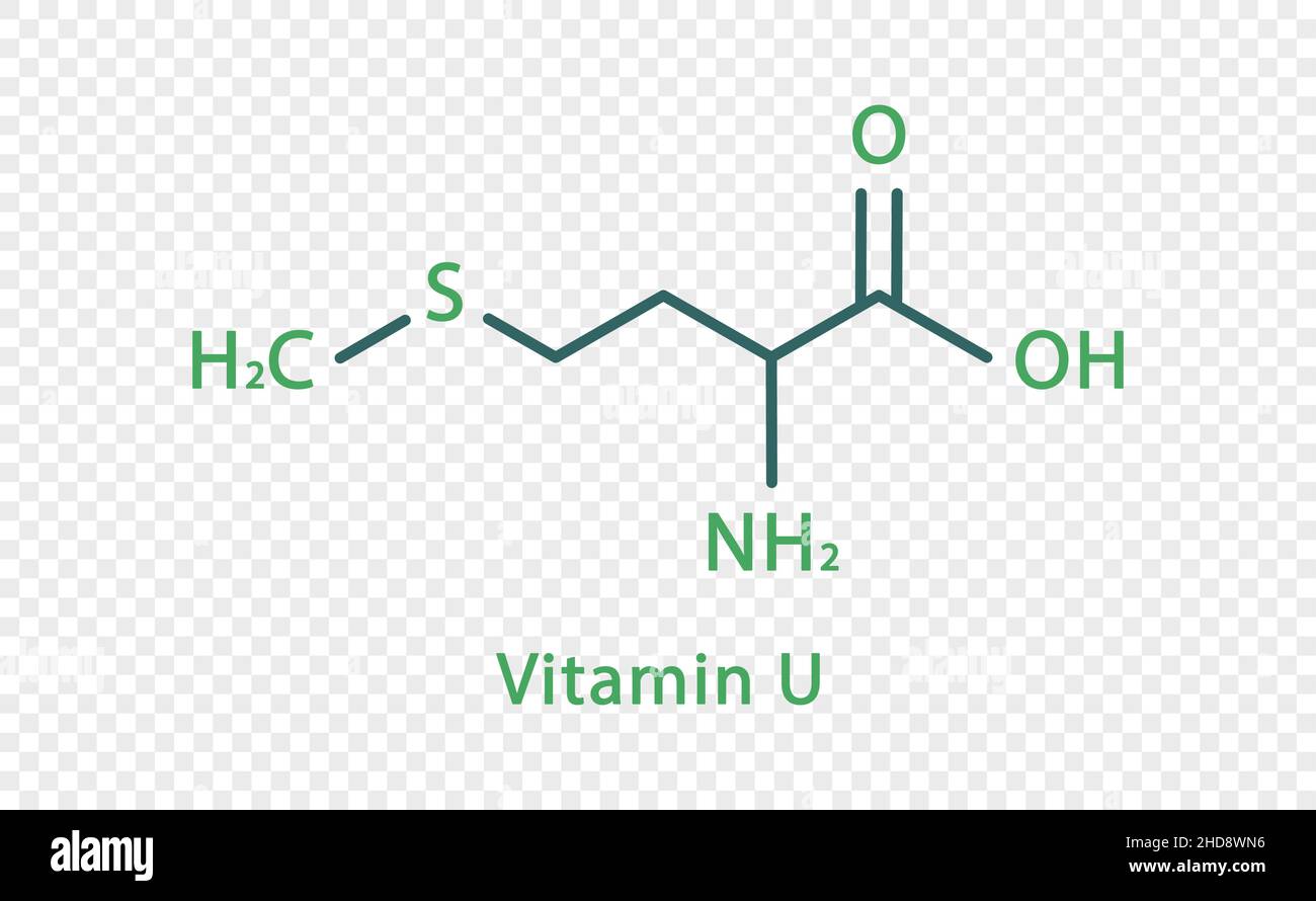 Vitamin U chemical formula. Vitamin U structural chemical formula ...