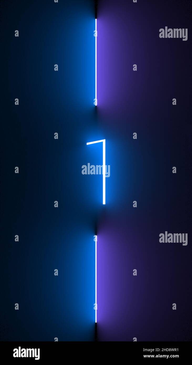 Number 1 neon hi-res stock photography and images - Alamy
