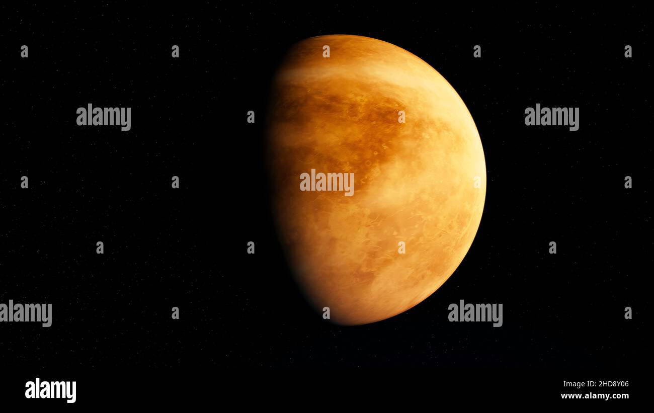 Venus Planet Rotating