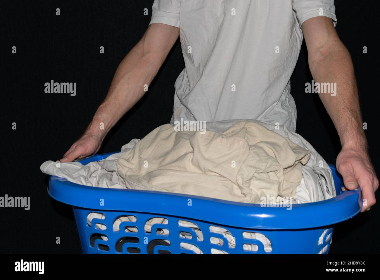 Vaduz, Liechtenstein, December 22, 2021 Person is carrying a basket ...