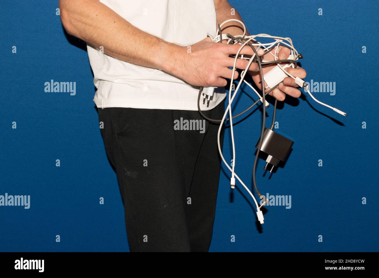 Electric extension plugs hi-res stock photography and images - Alamy