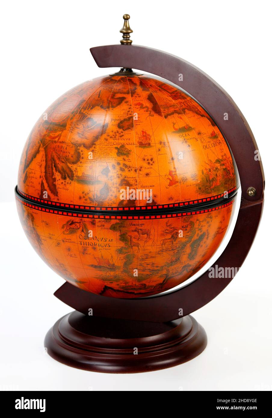 ancient globe map Stock Photo - Alamy