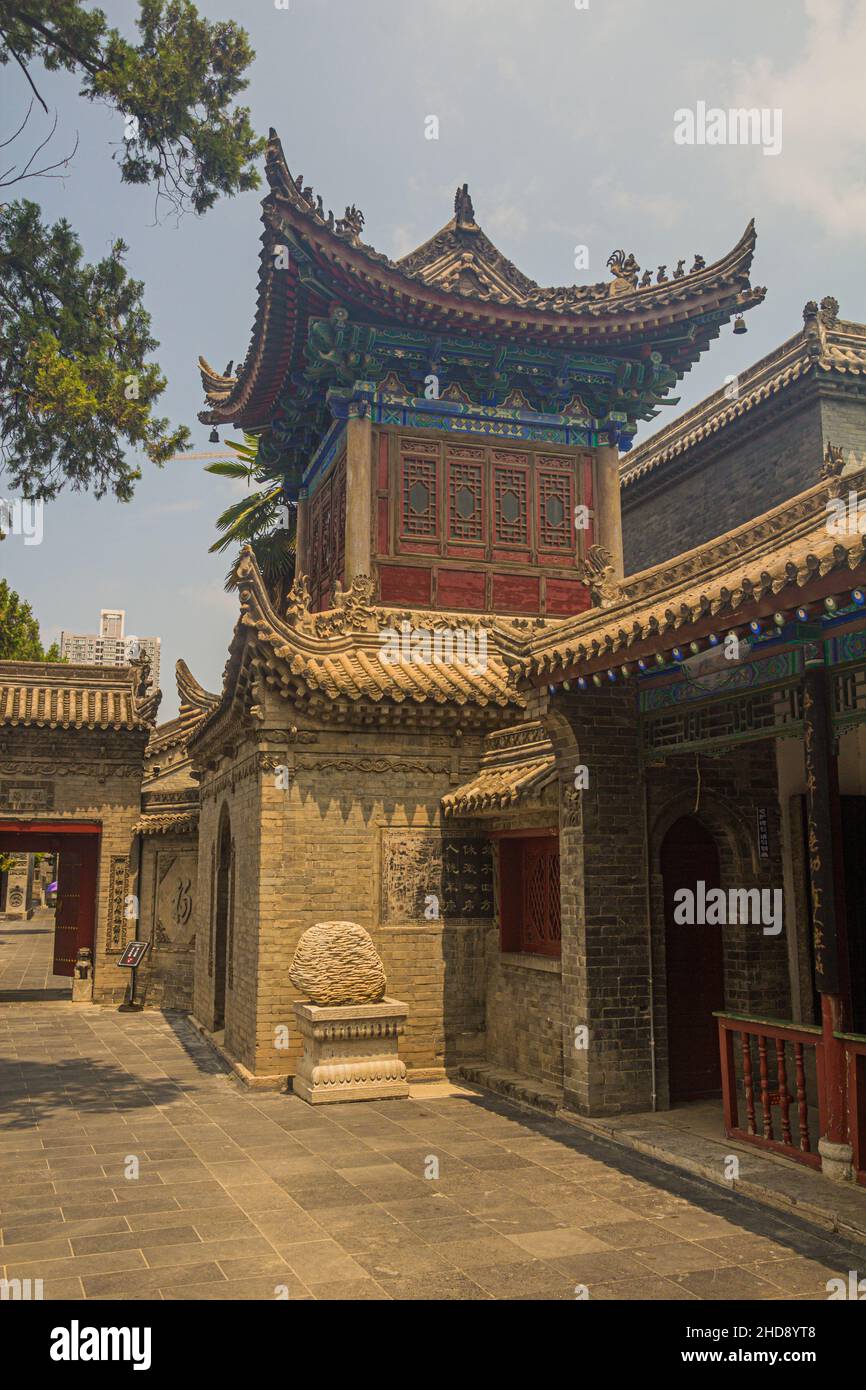 Temple of the Eight Immortals Ba Xi'an An in Xi'an, China Stock Photo ...