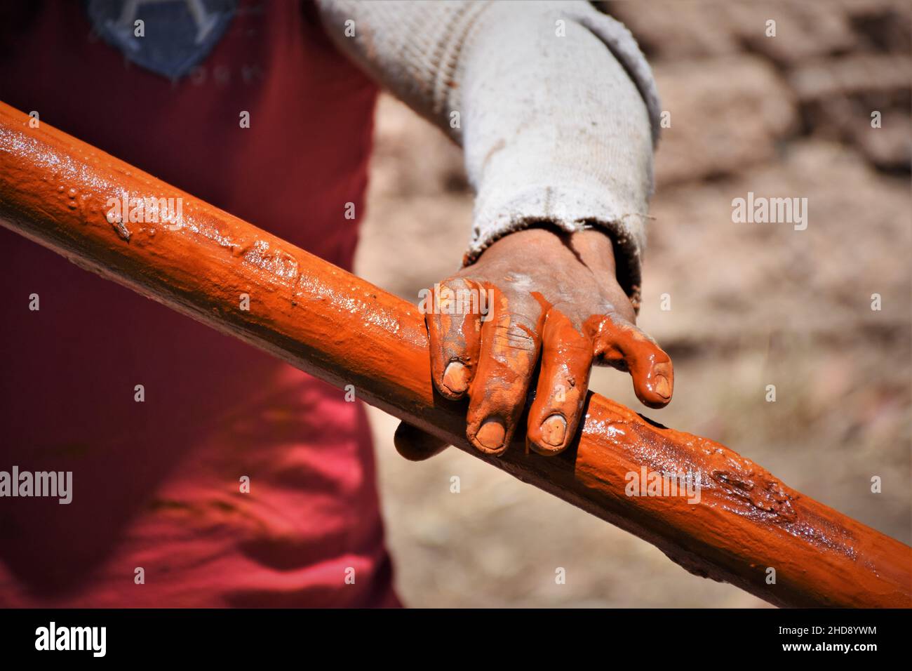 New down well pipe for water well Stock Photo - Alamy