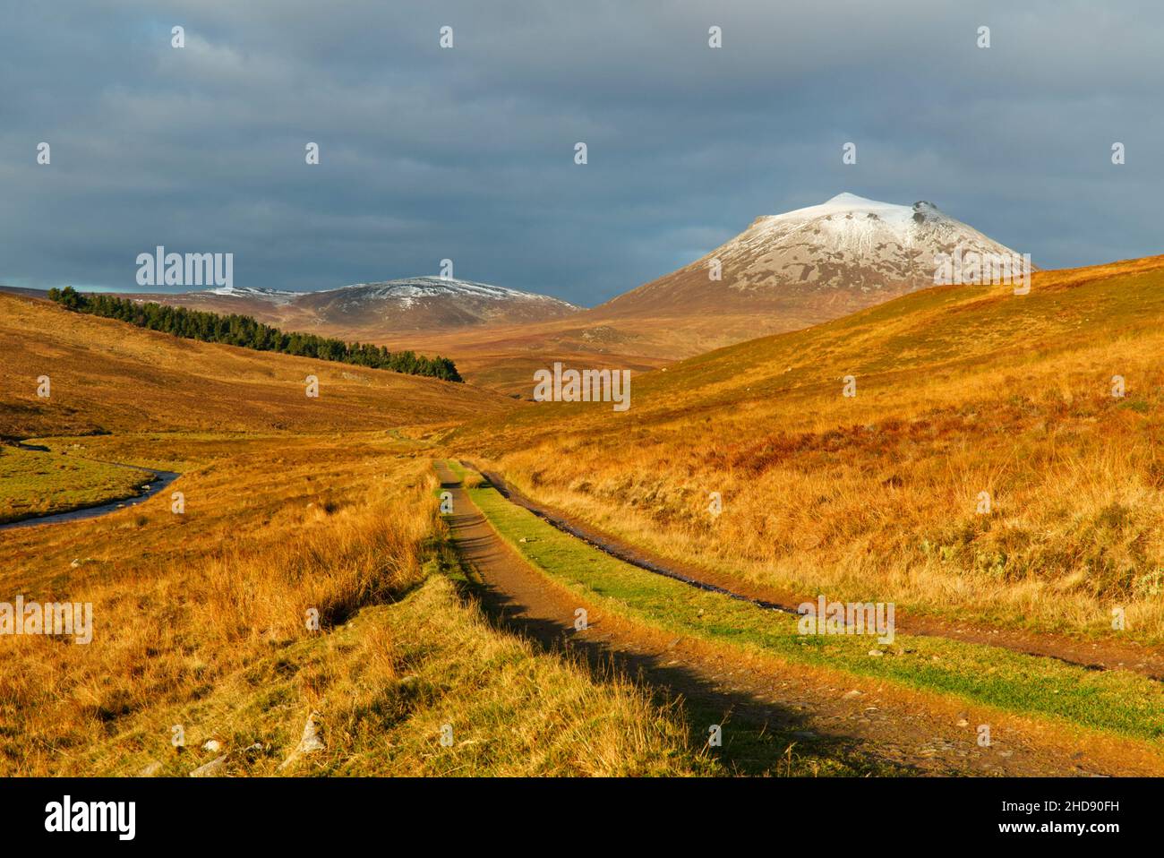 Track to Wag with view of Morven, Caithness, Highland Scotland Stock ...