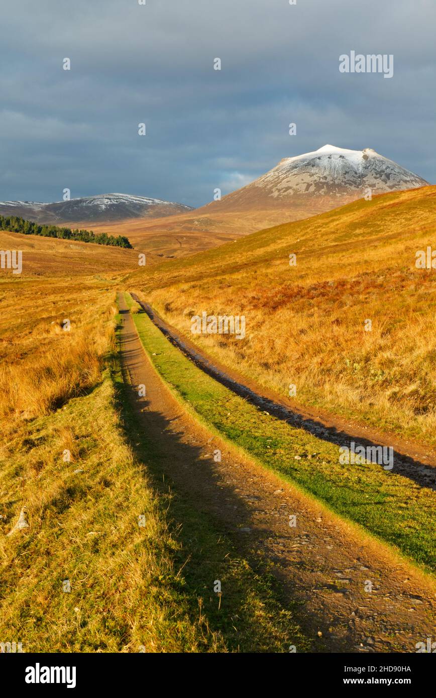 Track to Wag with view of Morven, Caithness, Highland Scotland Stock ...