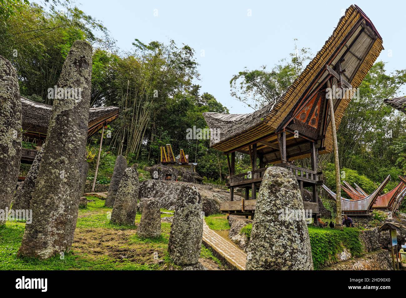 Bori Kalimbuang UNESCO megalithic burial site with 102 menhirs, a ...