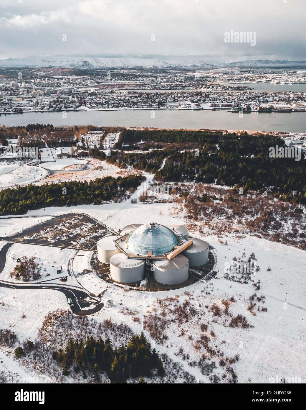 Vertical shot of a building covered by snow Stock Photo - Alamy