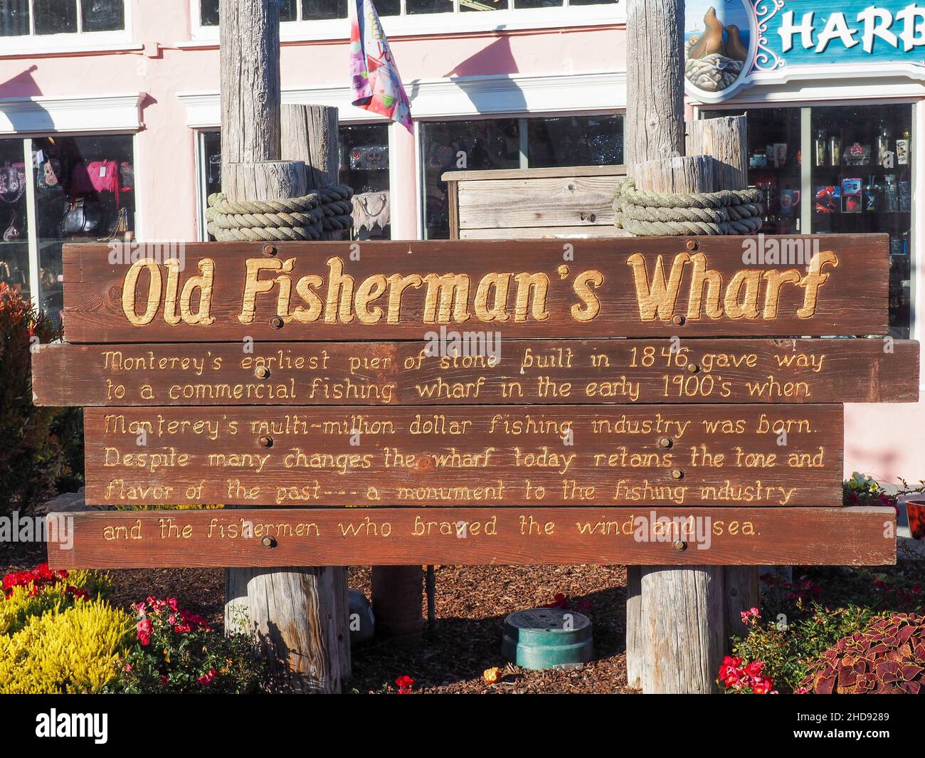 Old Fishermans Wharf, Monterey, USA Stock Photo - Alamy