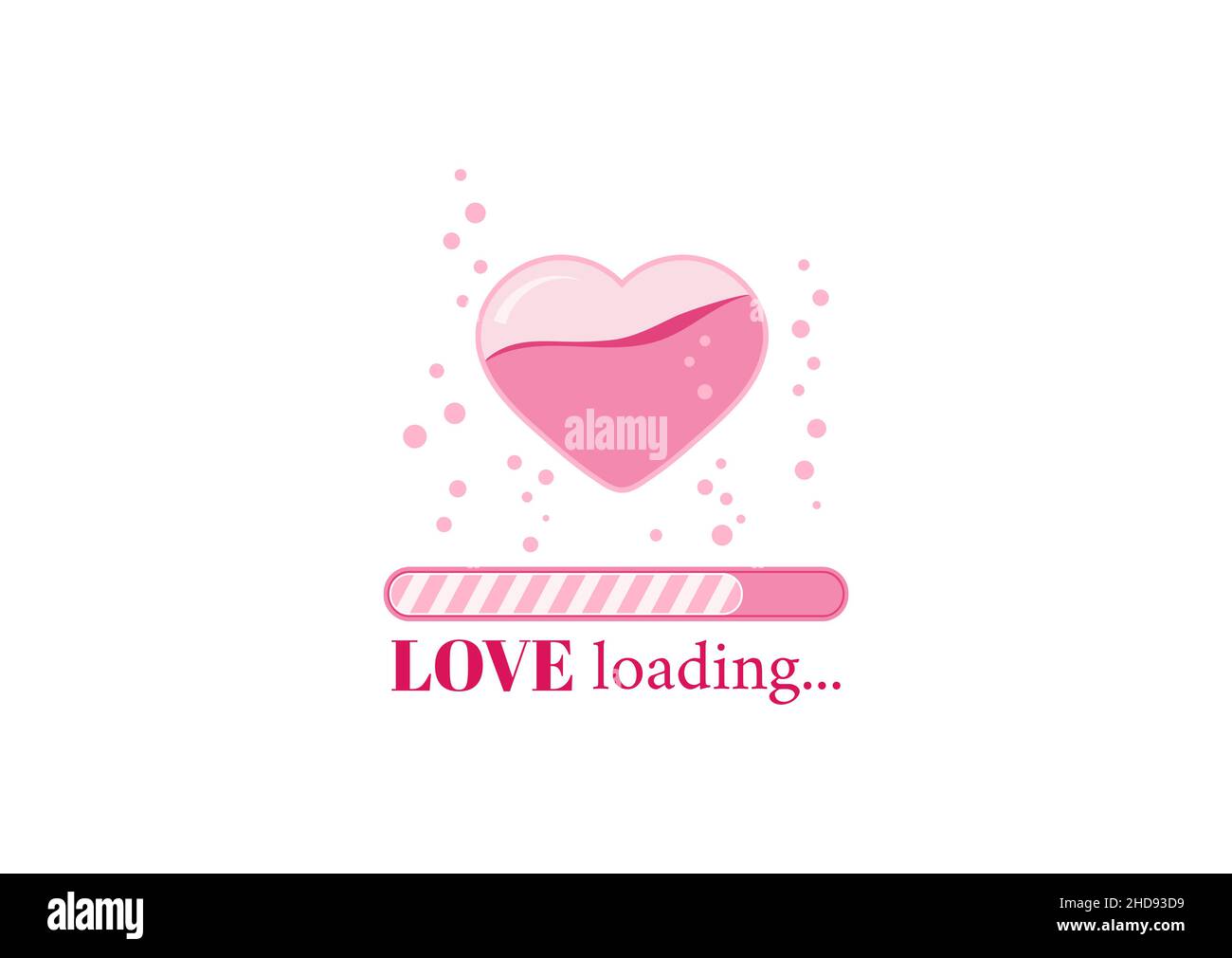 Loading bar heart hi-res stock photography and images - Alamy
